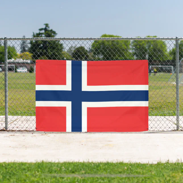 Norwegian flag of Norway custom banner sign | Zazzle