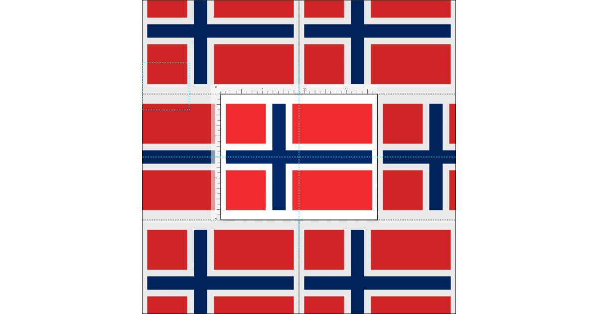 Norwegian flag pattern custom fabric DIY textile | Zazzle
