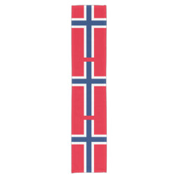Norwegian flag short table runner | Zazzle