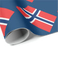 Norwegian flag wrapping paper | Norway gift wrap | Zazzle