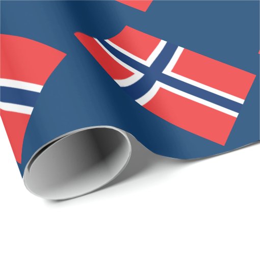 Norwegian flag wrapping paper | Norway gift wrap | Zazzle