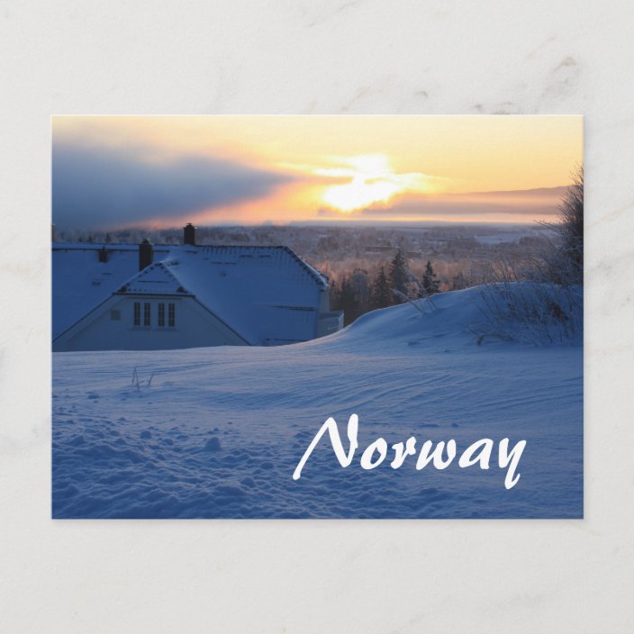 Norwegian Snow/Norway Postcard | Zazzle.com