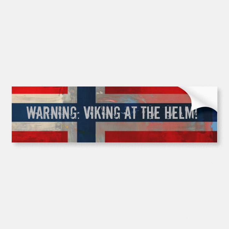 Norwegian Viking Bumper Sticker | Zazzle