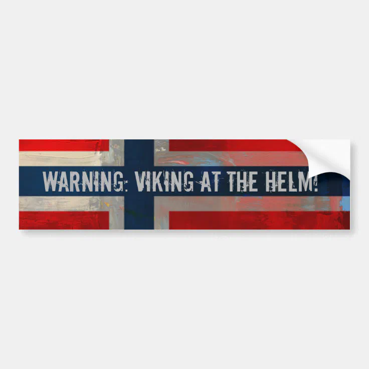 Norwegian Viking Bumper Sticker | Zazzle