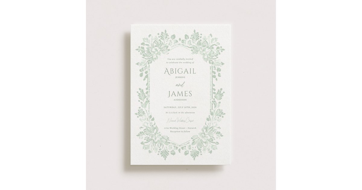 Norwich Wedding Invitation | Zazzle