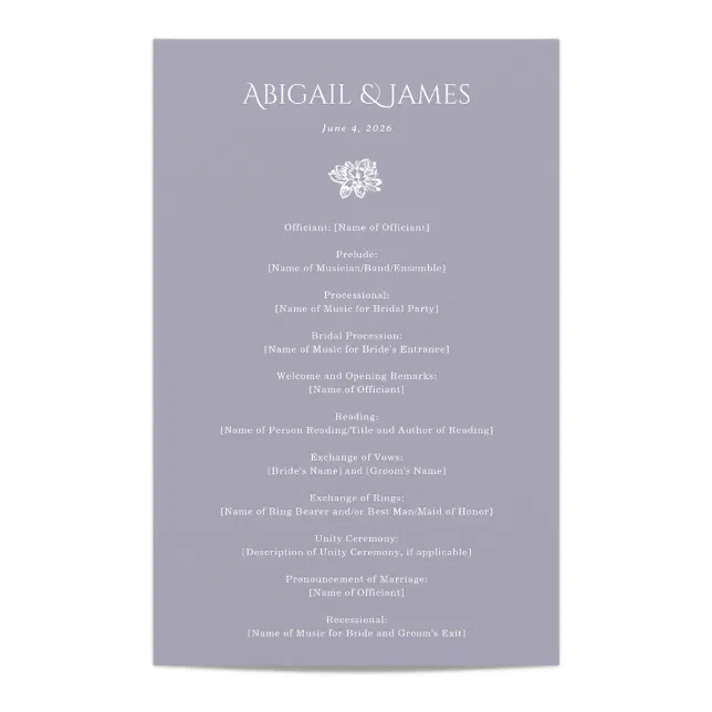 Norwich Wedding Program | Zazzle