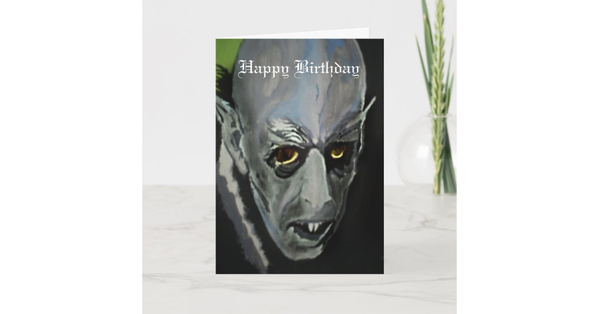 'Nosferatu' Birthday Card | Zazzle