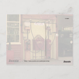Nostalgic Gas Station Postcard | Zazzle
