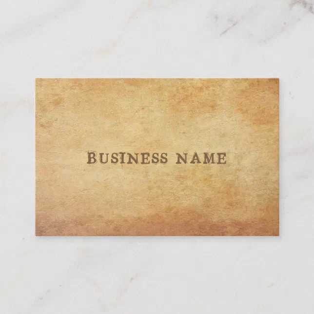 Nostalgic Old Paper Look Template Premium Thick Business Card | Zazzle