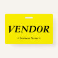 Nostalgic "VENDOR" Badge | Zazzle