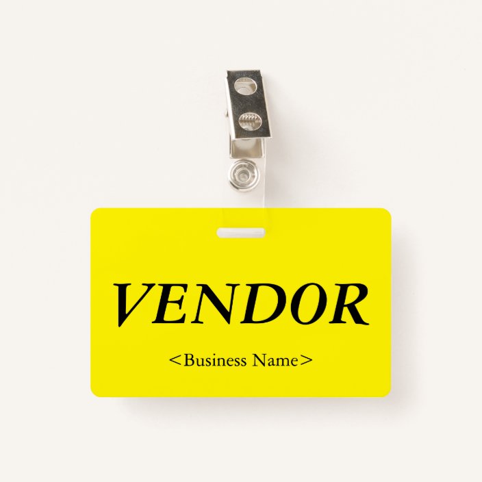 Nostalgic "VENDOR" Badge | Zazzle.com