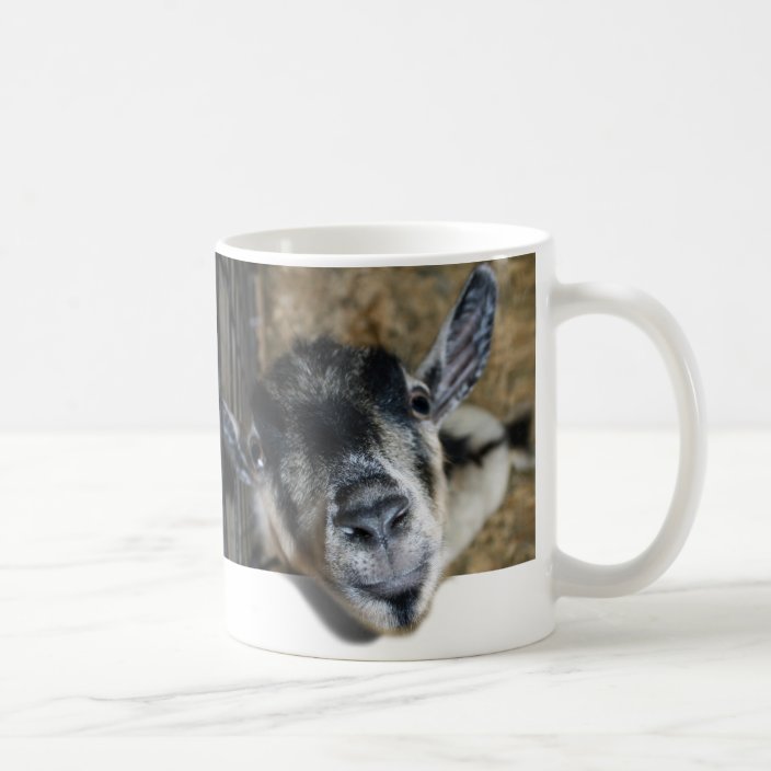 Nosy Goat Looking Out Coffee Mug | Zazzle.com