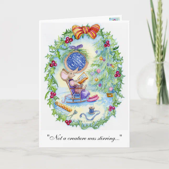 "Not a Creature was Stirring" Holiday Cards | Zazzle