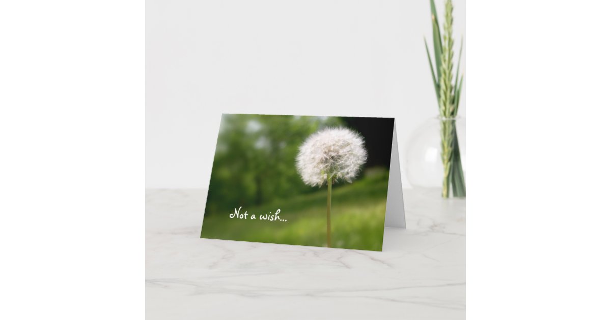 Not a Wish, Christian Birthday Card | Zazzle