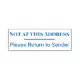 Not at this Address Please Return to Sender Self-inking Stamp | Zazzle
