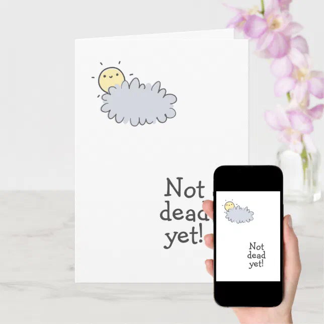 Not Dead Yet! Funny Oncologist Thank You Card | Zazzle