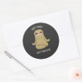 Not Fast Not Furious Classic Round Sticker | Zazzle