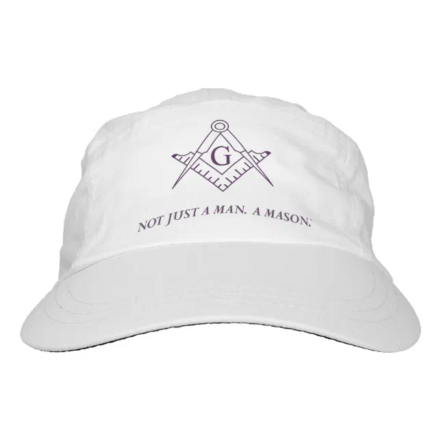 "Not just a man. A Mason." Masonic Cap | Zazzle
