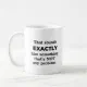 Not My Problem Funny Black Text Personalized Coffee Mug | Zazzle