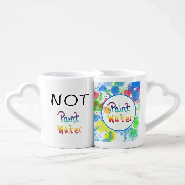 Not Paint Water Paint Water Artist Coffee Mug Set | Zazzle