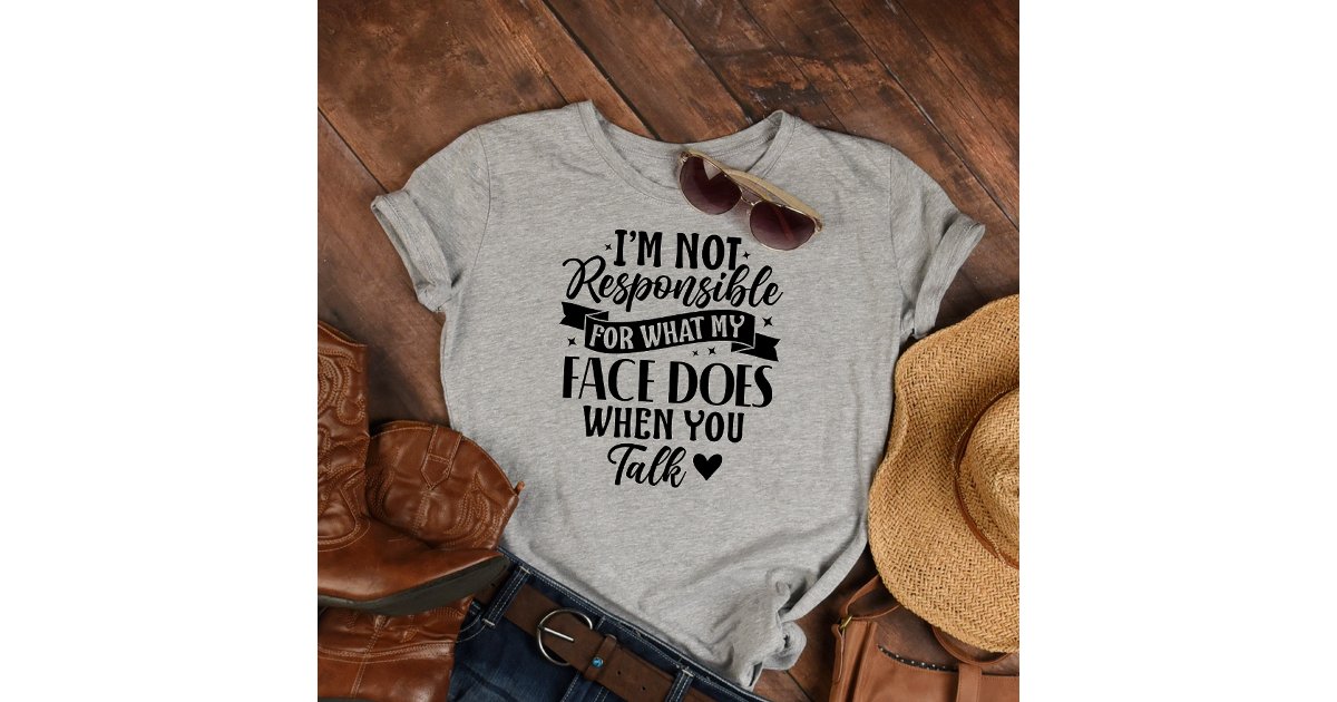 Not Responsible Funny Sarcastic Offensive T-Shirt | Zazzle