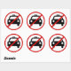 Not Taxis Allowed Classic Round Sticker | Zazzle