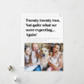 Not What We We Expecting Photo Funny New Year Holiday Card | Zazzle