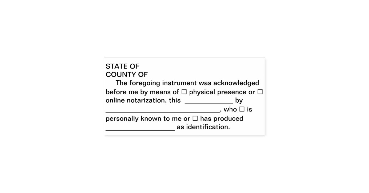 Notary acknowledgment stamp | Zazzle Notary acknowledgment stamp | Zazzle