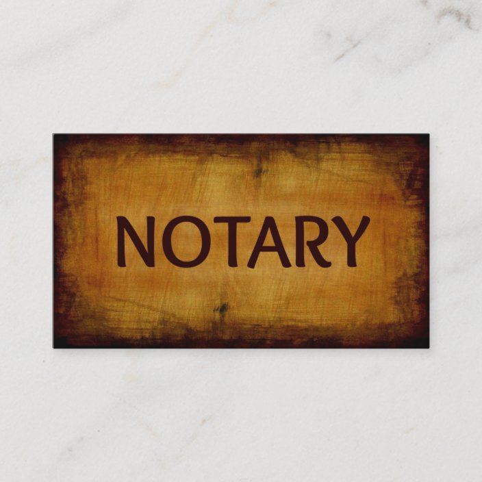Notary Antique Wood Grain Business Card | Zazzle.com