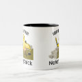 Notary Chick Yellow Feather Quill Customized Name Two-Tone Coffee Mug ...