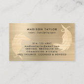 Notary Loan Agent Classic Gold Brushed Metal Quill Business Card | Zazzle