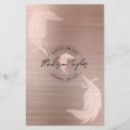 Notary Loan Agent Rose Gold Brush Metal Marketing Flyer | Zazzle