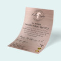 Notary Loan Agent Rose Gold Brush Metal Marketing Flyer | Zazzle