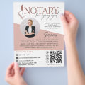 Notary Loan Signing Agent Modern Photo Flyer | Zazzle