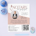 Notary Loan Signing Agent Modern Photo Flyer | Zazzle
