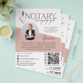 Notary Loan Signing Agent Modern Photo Flyer | Zazzle