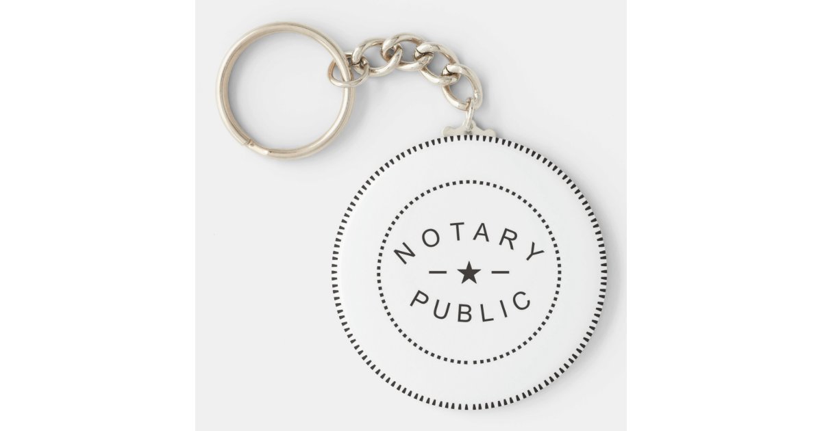 NOTARY PUBLIC ACCESSORIES KEYCHAIN | Zazzle