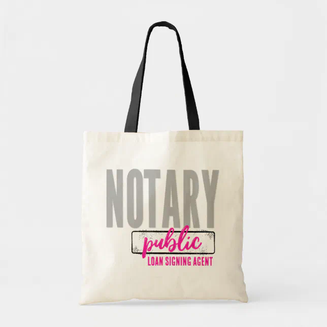 Notary Public Loan Signing Agent Customized Tote Bag | Zazzle