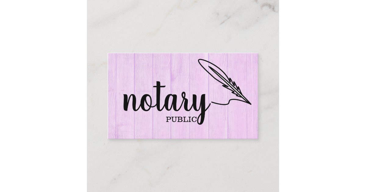 Notary Public Loan Singing Agent Script Plain Business Card | Zazzle