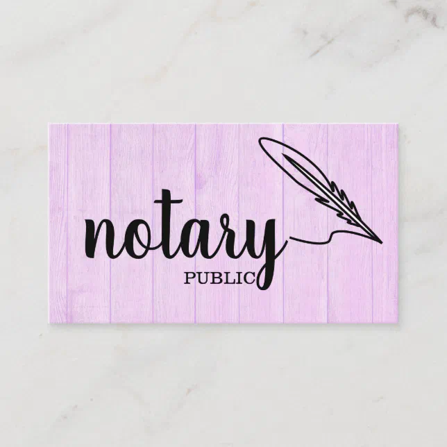 Notary Public Loan Singing Agent Script Plain Business Card | Zazzle