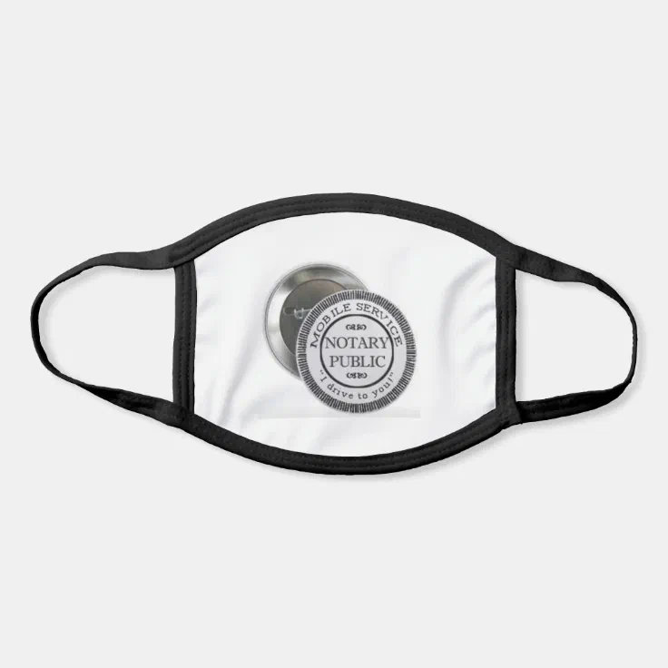Notary Public Mask | Zazzle