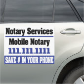 Notary Public Mobile Notary Car Magnet | Zazzle