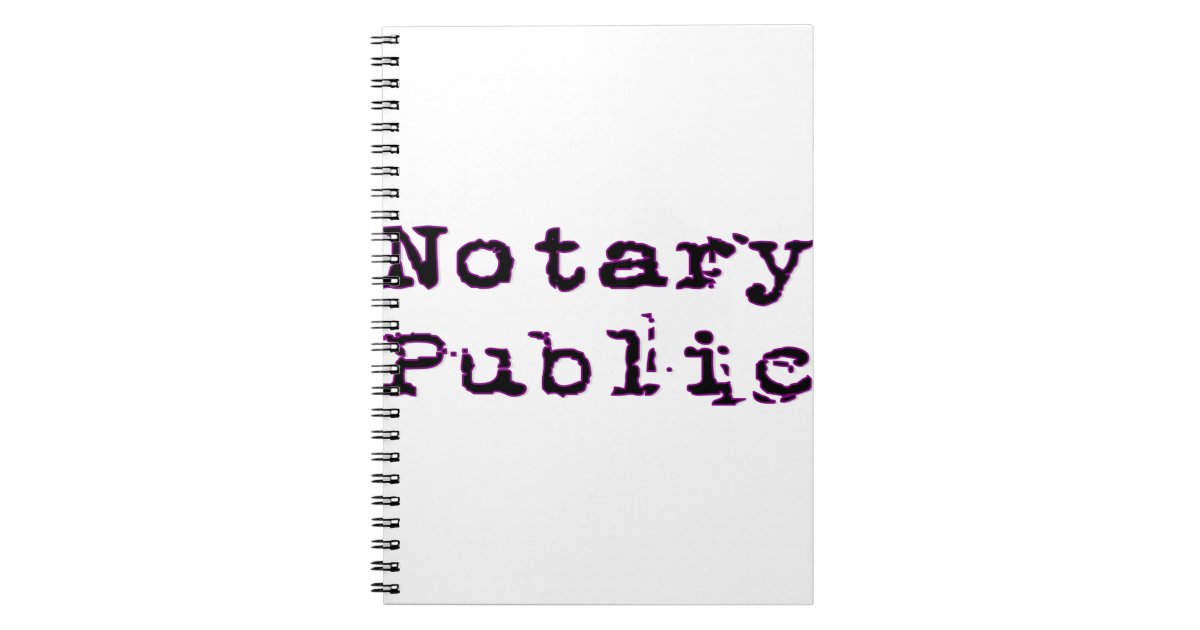 Notary Public Notebook | Zazzle