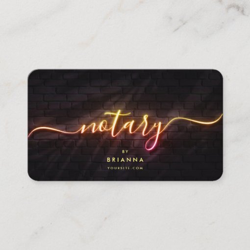 Notary Public Script Monogram QR Business Card | Zazzle