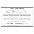 Notary Signature Witnessing Acknowledgment Legal Self-inking Stamp | Zazzle