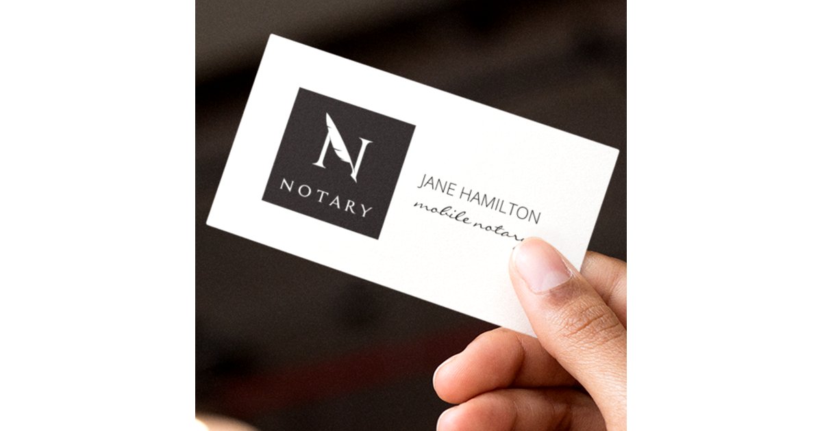 Notary Signing Agent Business Card | Zazzle