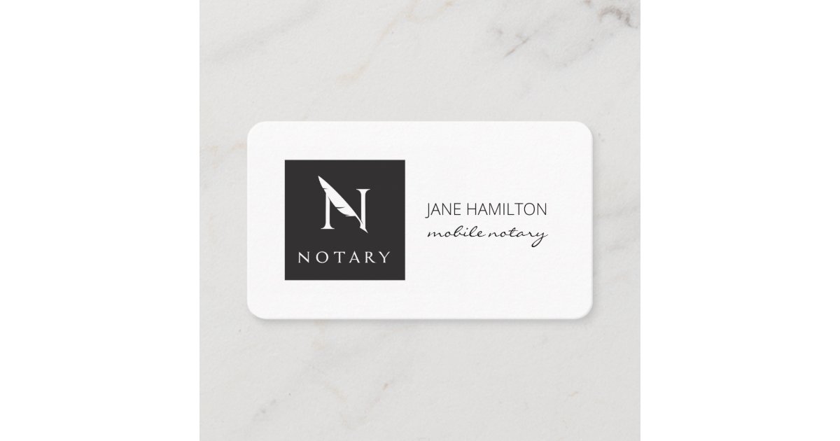 Notary Signing Agent Business Card | Zazzle