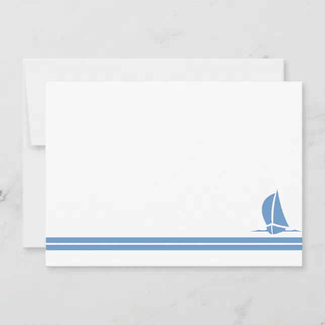 Note Card Sailboat | Zazzle