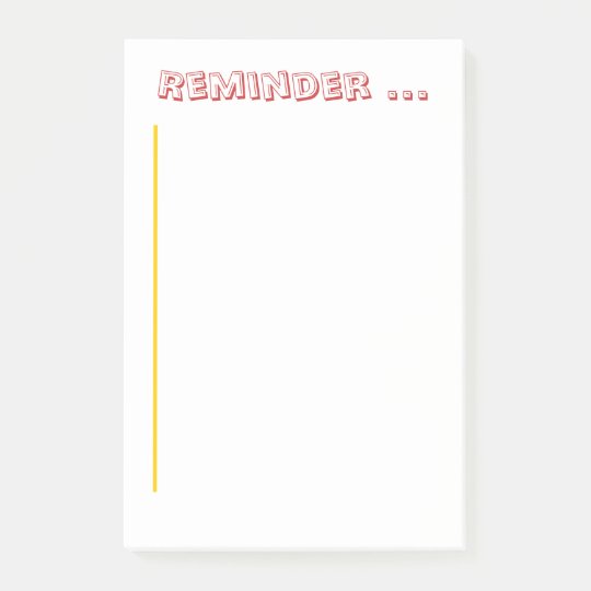 Note Pad - Reminder notepad | Zazzle.com