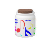 note rainbow candy jar | Zazzle